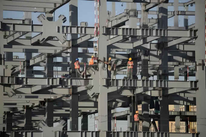 High Strength Prefabricated Multi-Storey Steel Building Weather Proof