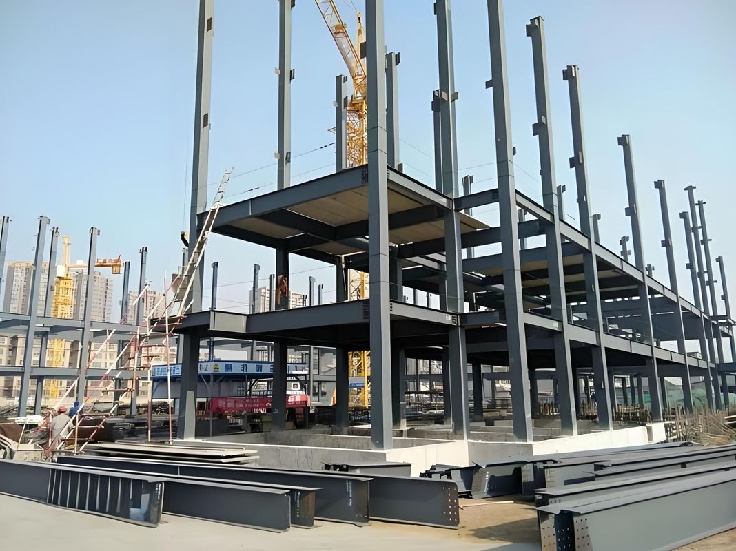 Single Steel Sheet Roof Steel Structure Building with Sandwich Panel ...